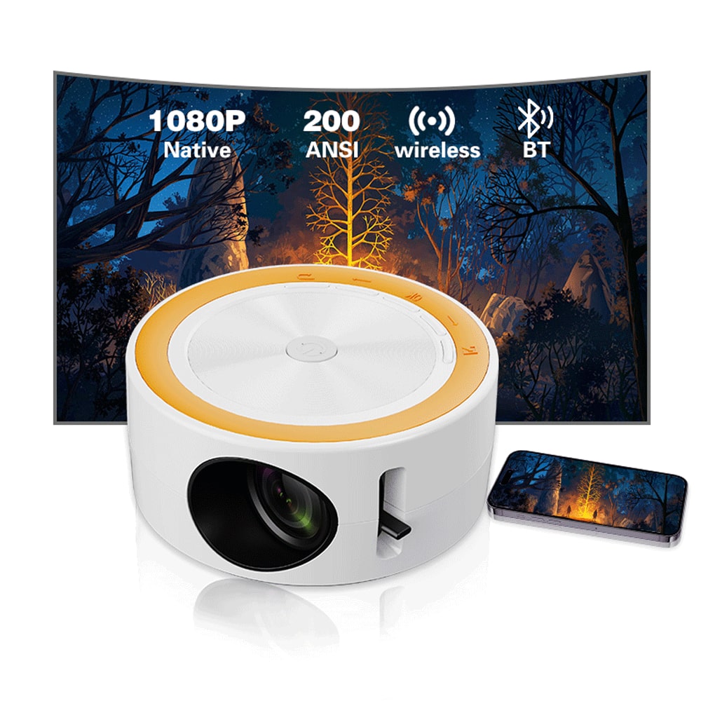 Mini Outdoor Projector, Portable And Lightweight, High Definition ...