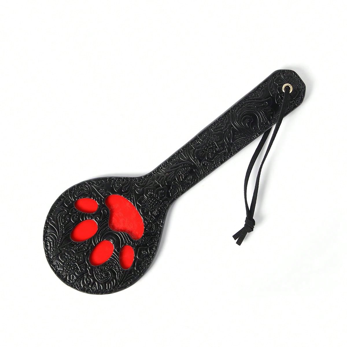 1 Pc Genuine Leather Spanking Paddle Cat Caw Round Beat Racket For ...