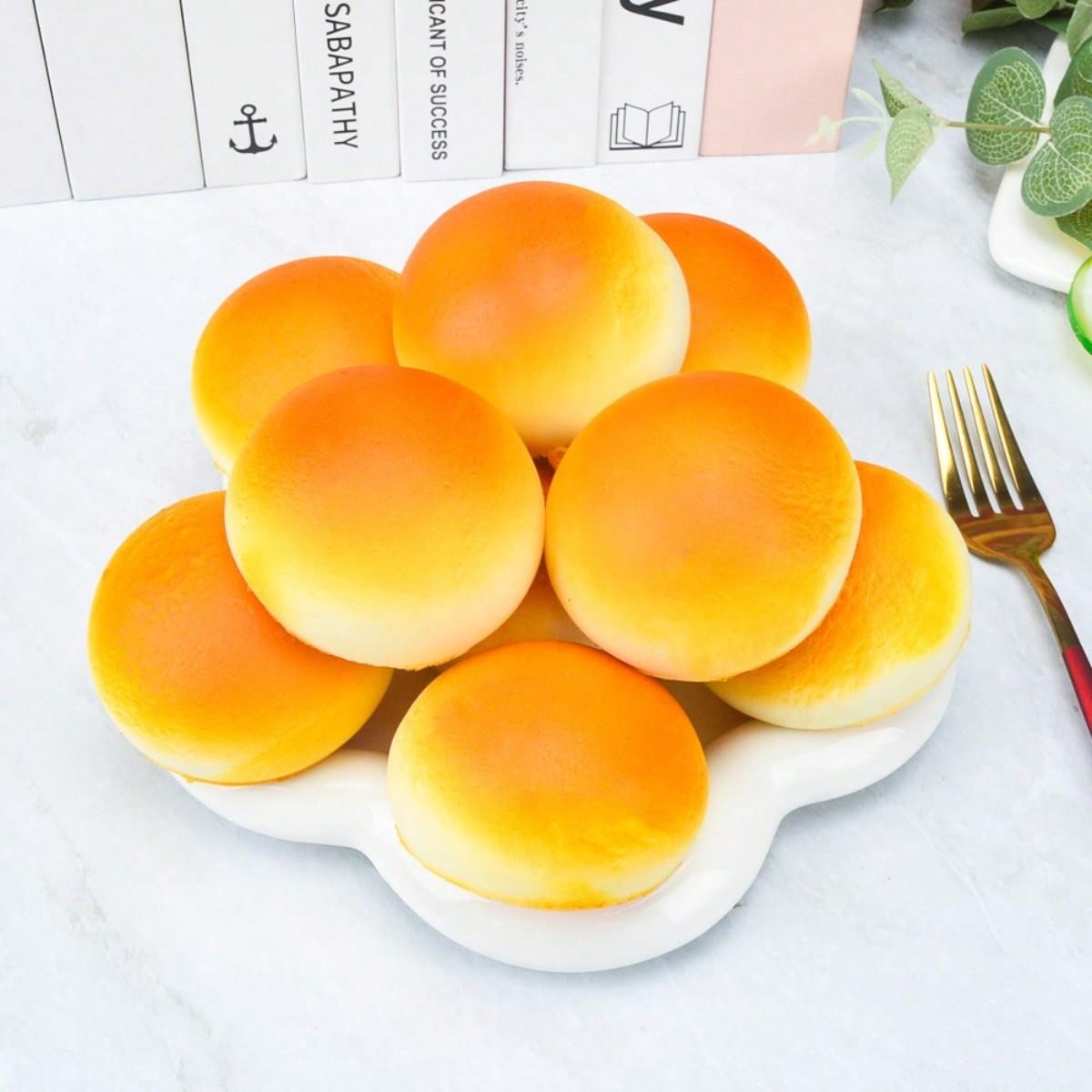 2pcs Slow Rising Pu Foam Pretend Bread Toy French Baguette & Sourdough ...