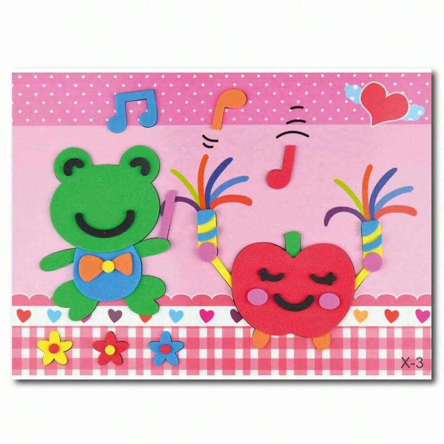 A Set Of 10pcs Children's Eva Stickers, Each With A Unique Pattern And ...