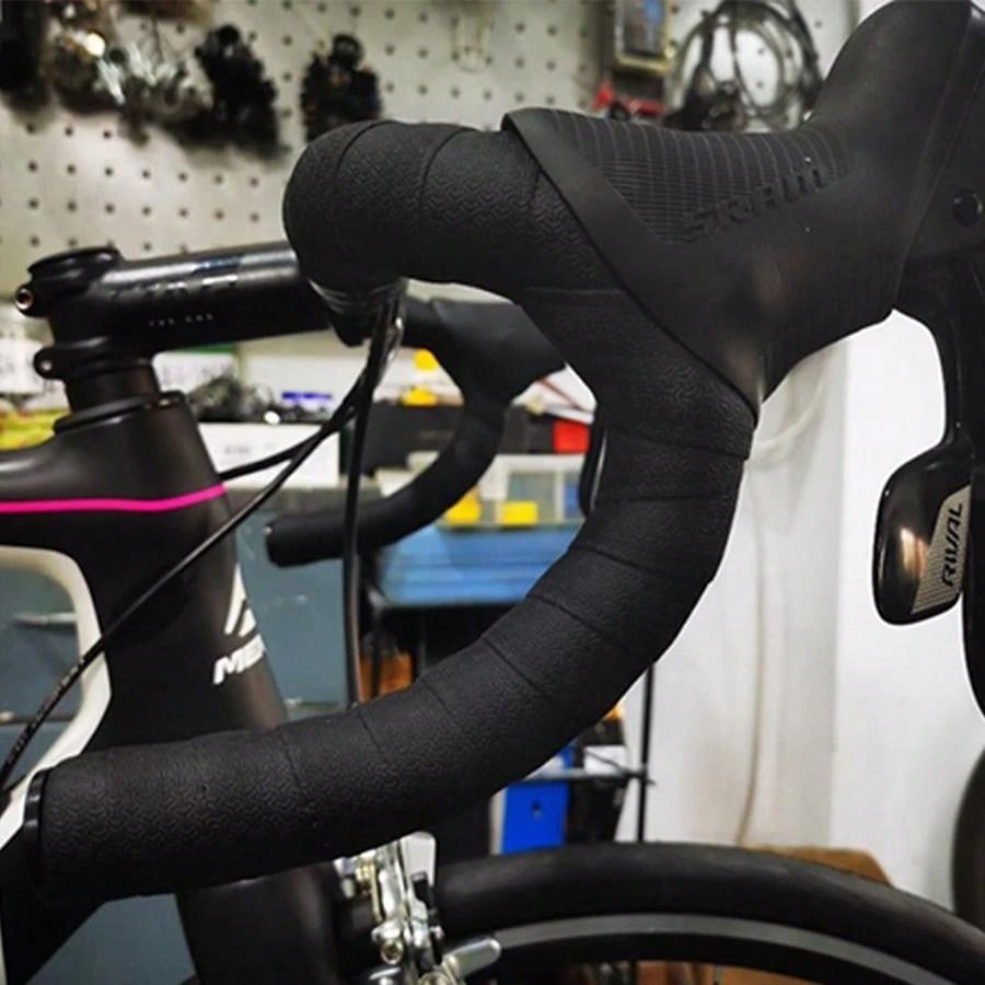 1 Pair RED BUCKLOS Road Bike Bar Tape Ultralight Handlebar Tapes EVA+PU Soft Anti-Vibration Wrap ...