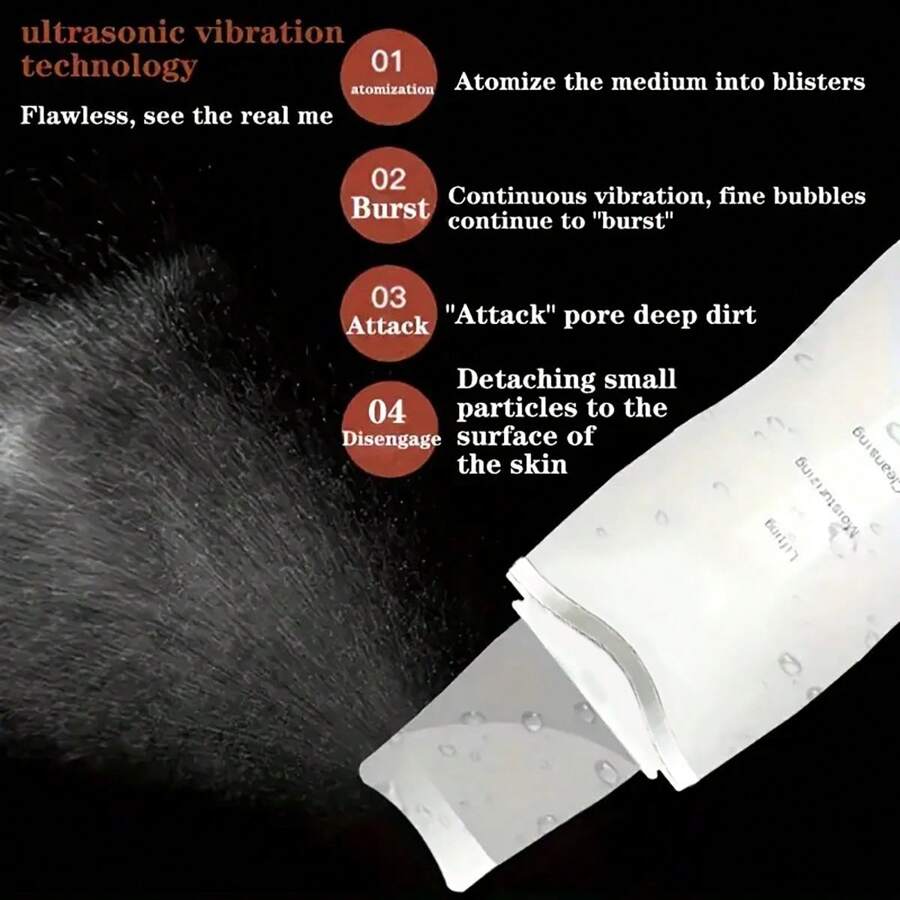 Home Ultrasonic Skin Scraper - Facial Pore Cleaner, Blackhead, Acne ...