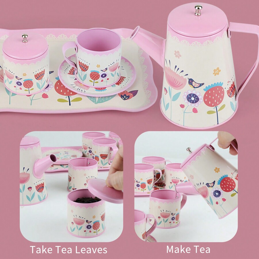 12pcs Girls' Pretend Play Tea Set Toy Diy House Play Toys, Multiple ...