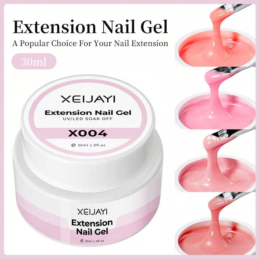 XEIJAYI 1Pc 30Ml Solid Builder Gel For Nails, Extension Hard Nail Gel ...