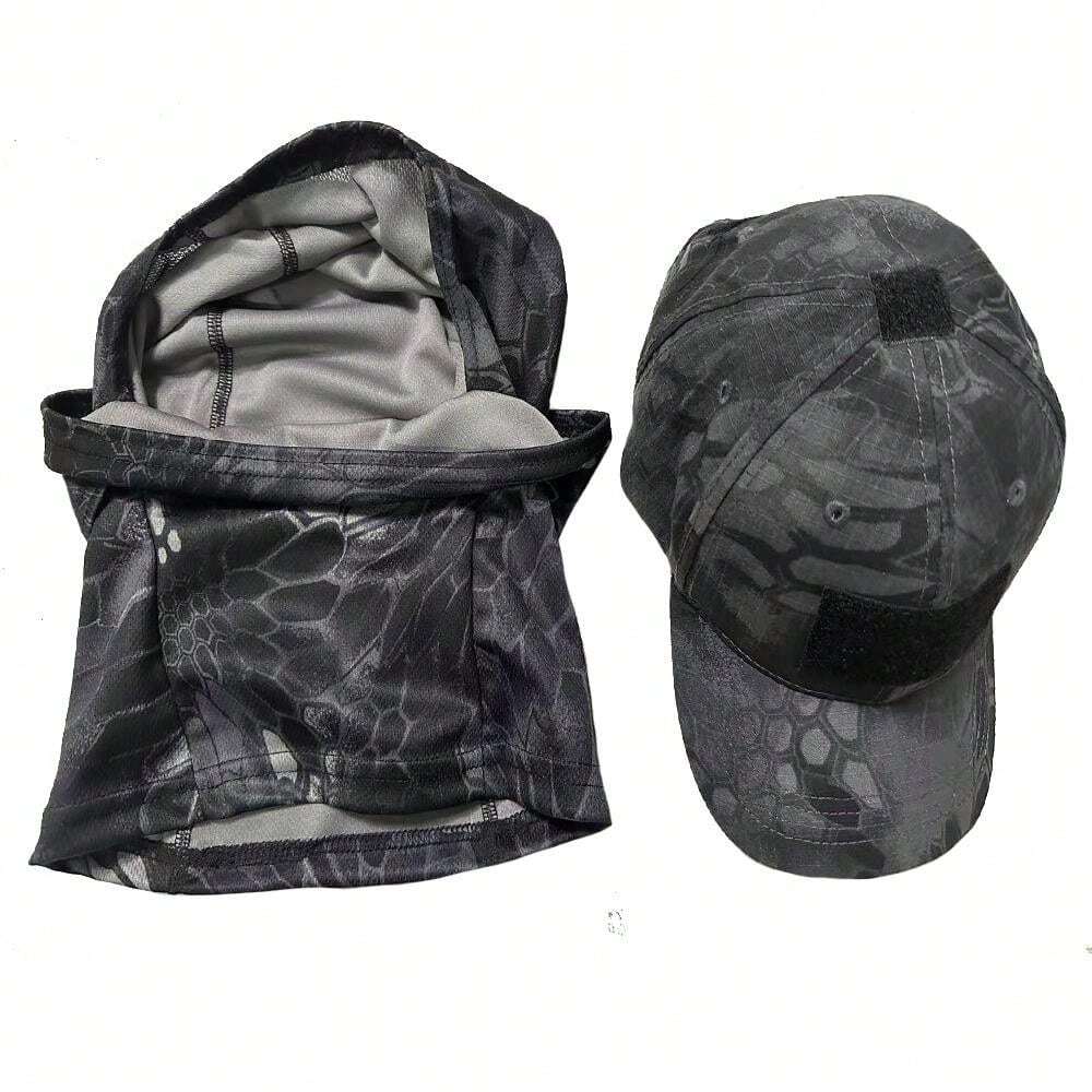 Sun Protective Anti UV Camouflage Headgear Outdoor Cycling Fishing Sun ...