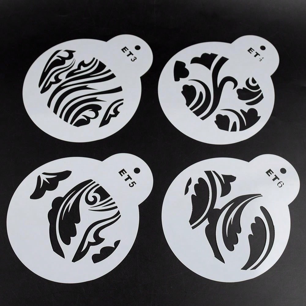 Easter Hollow Biscuit Print Template, Egg Pattern Template, Plastic ...