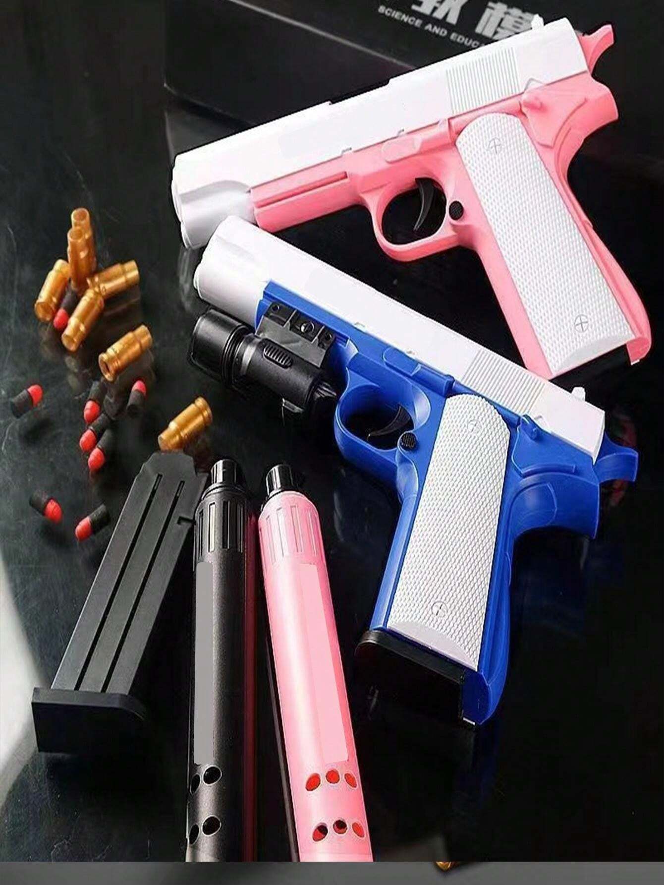 1pc Juguete Pistola de Bala Suave M1911 Cartucho EVA Pistola de Juguete de Bala Suave Pistola de ...