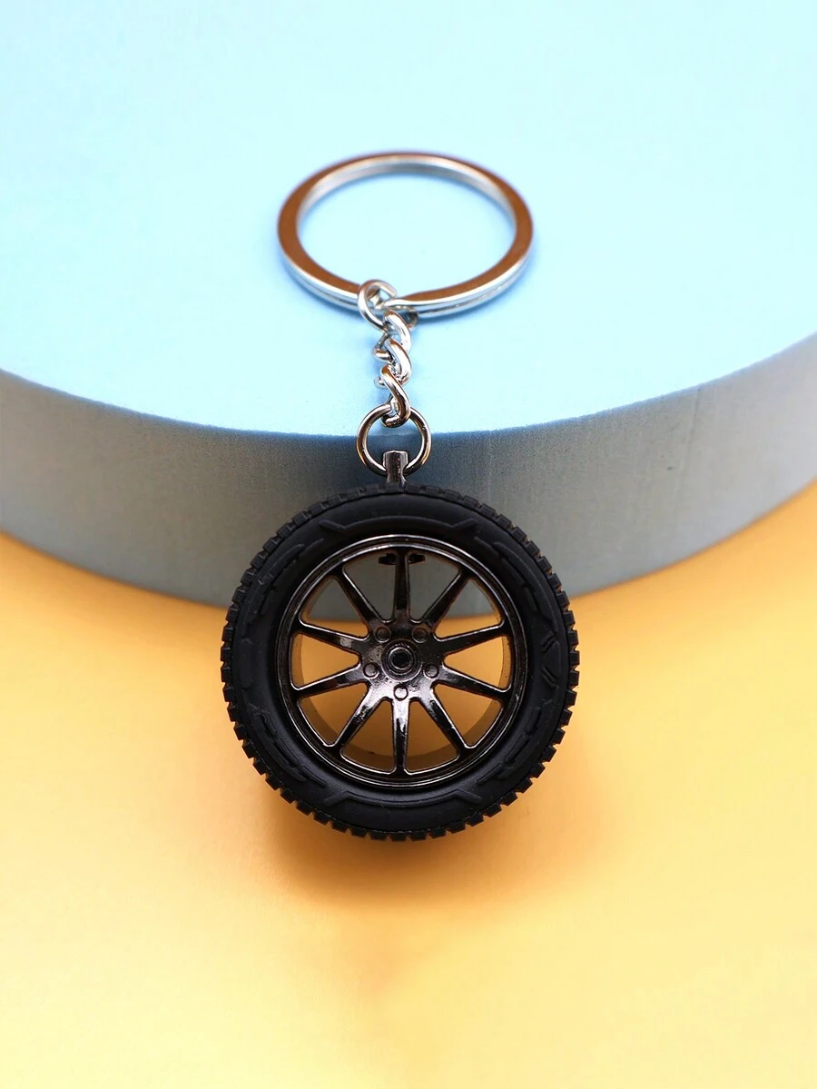 1PC PVC Manufacturer Car Tire Keychain, Simulation Accessories Modified ...