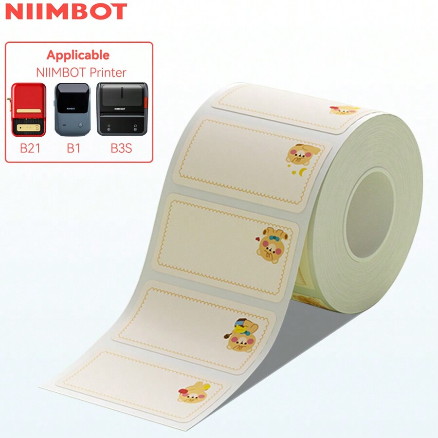 NIIMBOT B21/B1 Printer Thermal Labels, 1.57'' X 0.79'' (40x20mm) Self-Adhesive Therml Labels ...