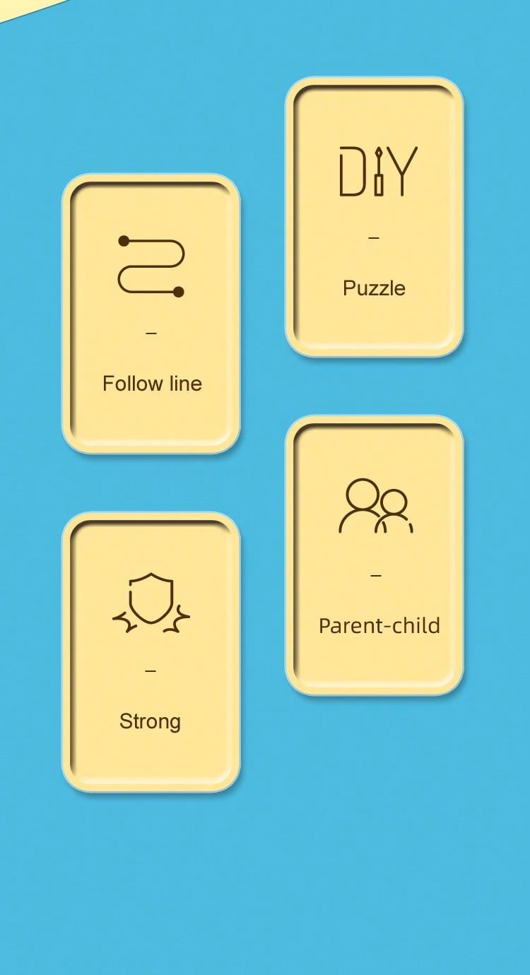 Magic Drawing Line Follow Engineering Vehicle Desk Toy, Buildable ...