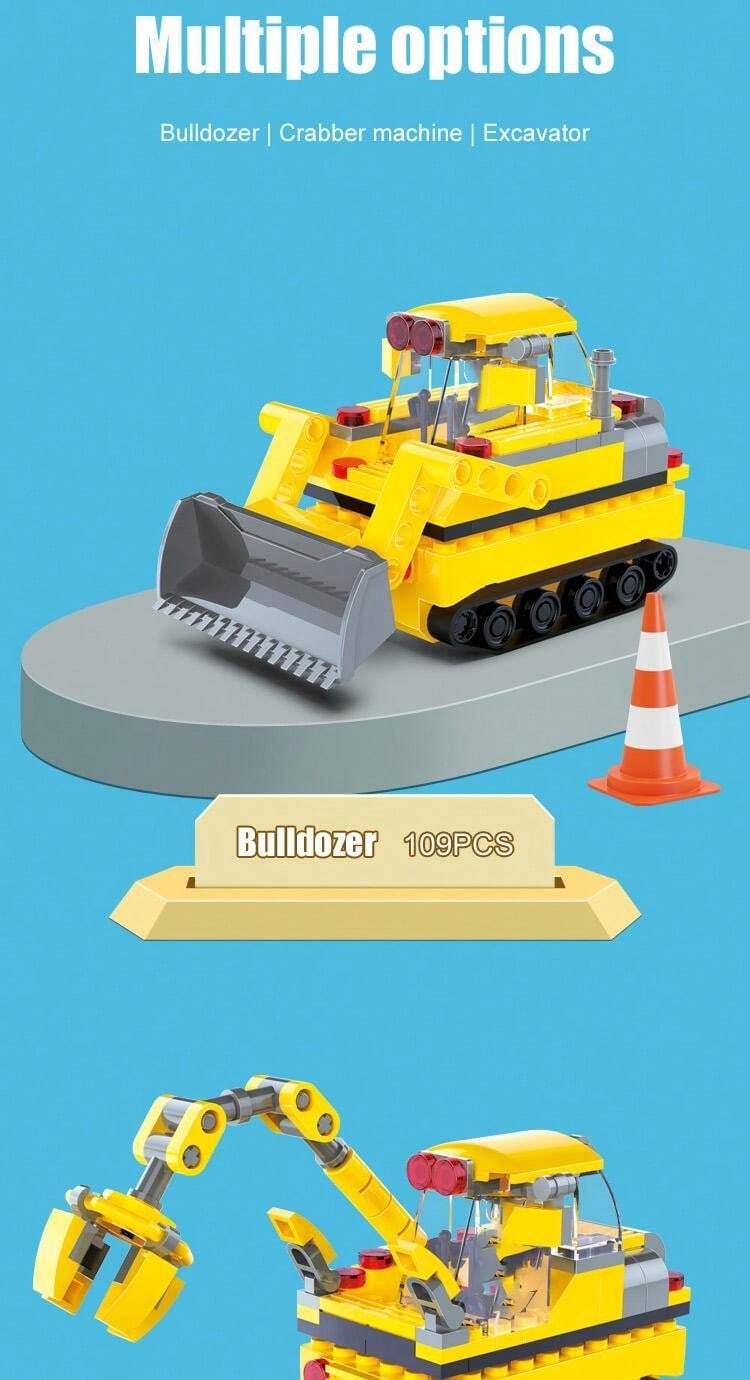 Magic Drawing Line Follow Engineering Vehicle Desk Toy, Buildable ...