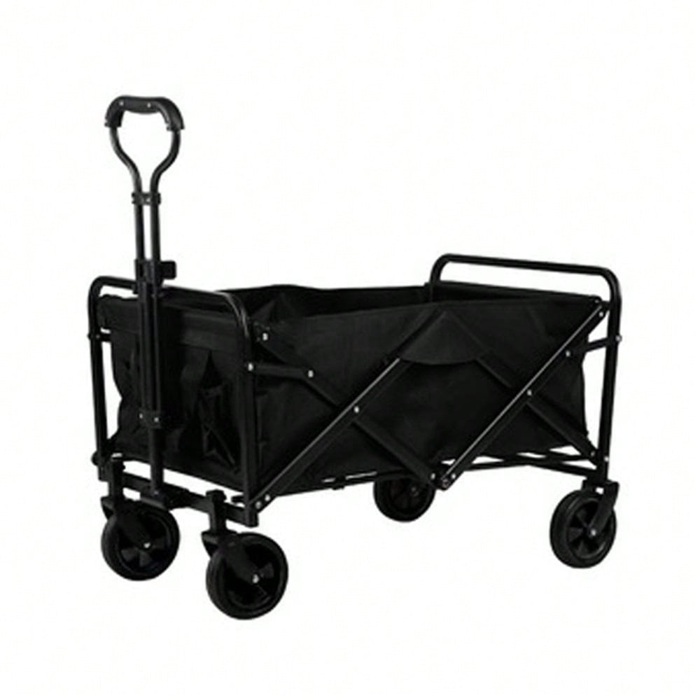 Foldable Outdoor Multi-Purpose Wagon With All-Terrain Wheels And Cup ...
