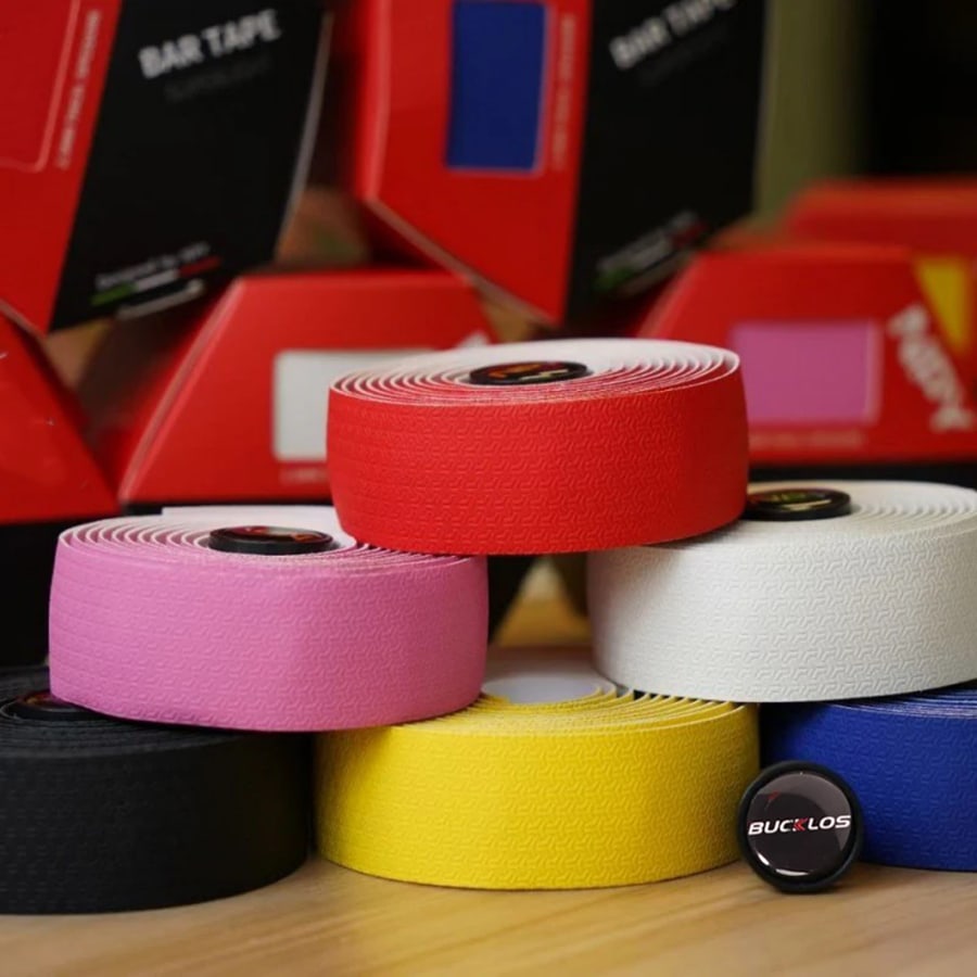 1 Pair RED BUCKLOS Road Bike Bar Tape Ultralight Handlebar Tapes EVA+PU ...