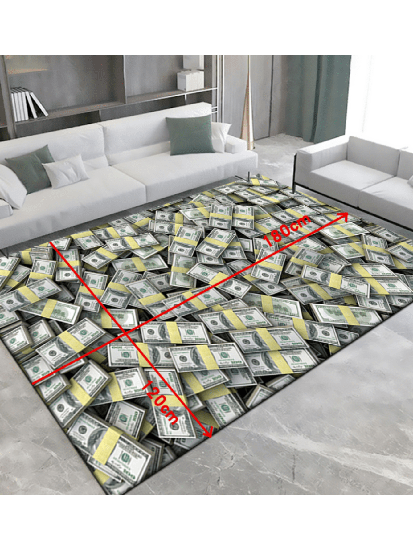 New Arrival Of 3d Creative Dollar Bill Design Mats! Featuring Swirling ...