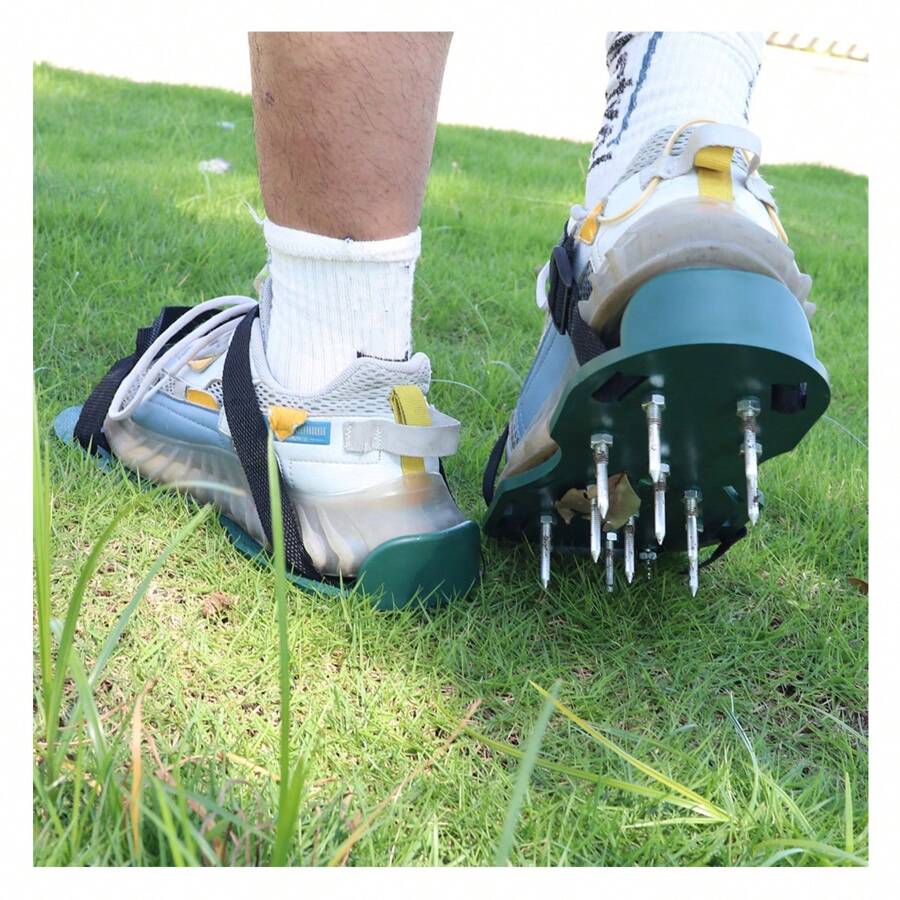 Gardening Tool:4.2cm Grassland Nails Shoe, Inflatable Lawn Aerator ...
