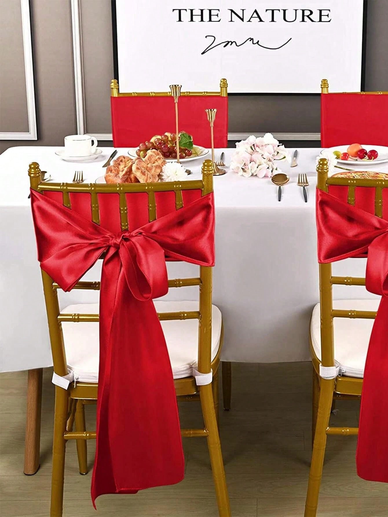 1pc 7x108 Inches Solid Color Table Flag For Wedding, Banquet, Home ...