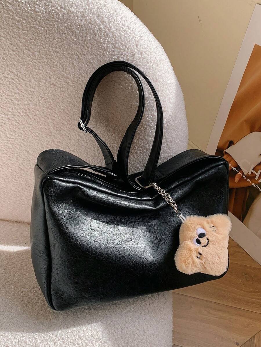 1 Pièce Sac Fourre-tout Pour Femme Haut Grande Capacité De Couleur Unie Pour Les Déplacements ...