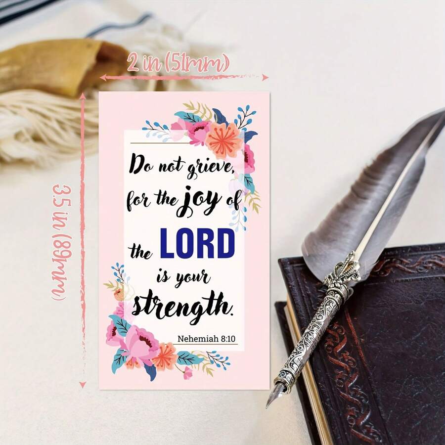 100pcs, Prayer Cards, Mini Scripture Cards With Assorted Bible Verses ...