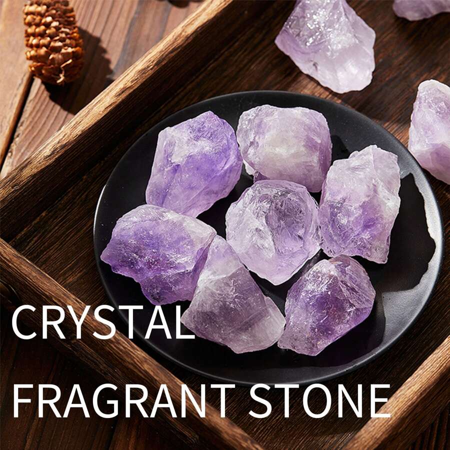 Aroma Stone Natural Crystal Rough Rock Fragrant Stone Glass Dormitory ...