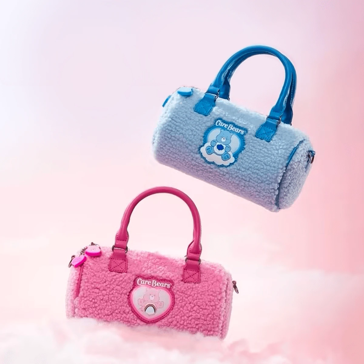 Miniso Care Bear Powder Park Series Boston Bag Women's Crossbody Bag ...