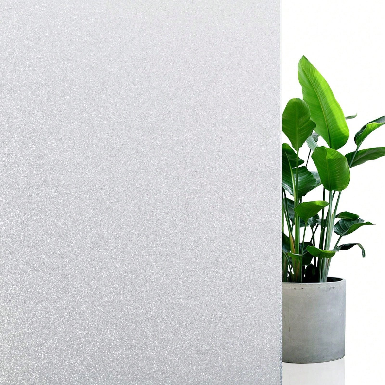 17.7 X 393.7 Inches Frosted Glass Removable Window Film, Uv Blocking ...