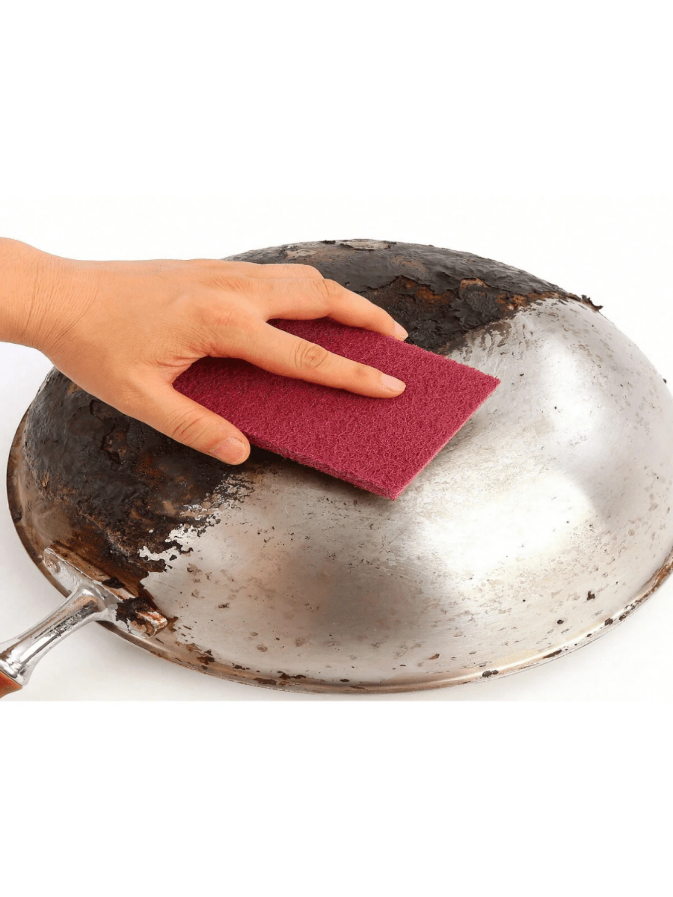 5pcs Magic Sponge Scrubbers With Sandpaper Texture For Kitchen Cleaning ...