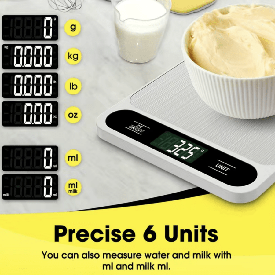 1pc Food Scale, 22lb/10kg Digital Kitchen Scale Grams And Oz For Baking ...