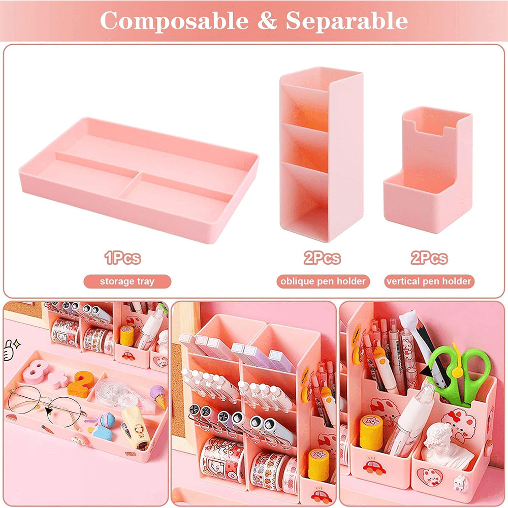 JOESTAR Desk Organiser, Multi-Functional Desktop Sationery Organizer ...