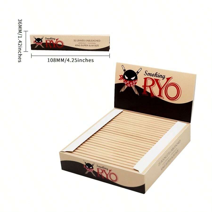 25 Booklet RYO Rice Rolling Papers King Size Slim 108*36mm | SHEIN USA