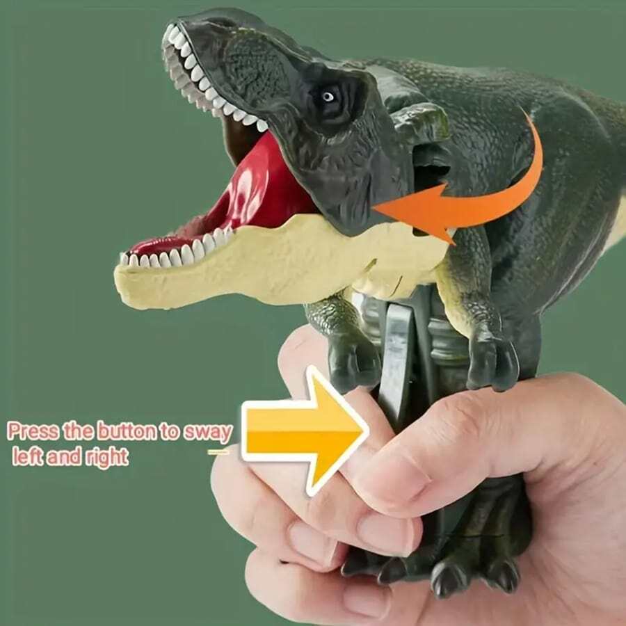 Novelty Finger-Controlled Dinosaur Toy, With T-Rex Head Biting Action ...