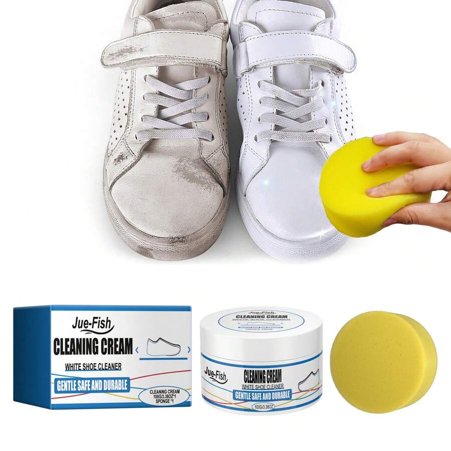 Small White Shoes Cleaning Cream A Wipe That White Artifacts Free Wash ...