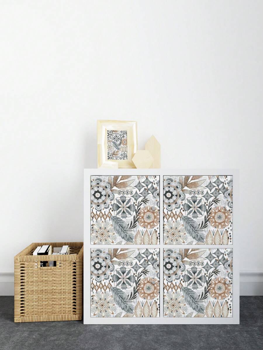 Retro Bloemen Plant Behang , Schill En Stok Waterbestendig Renovatie ...