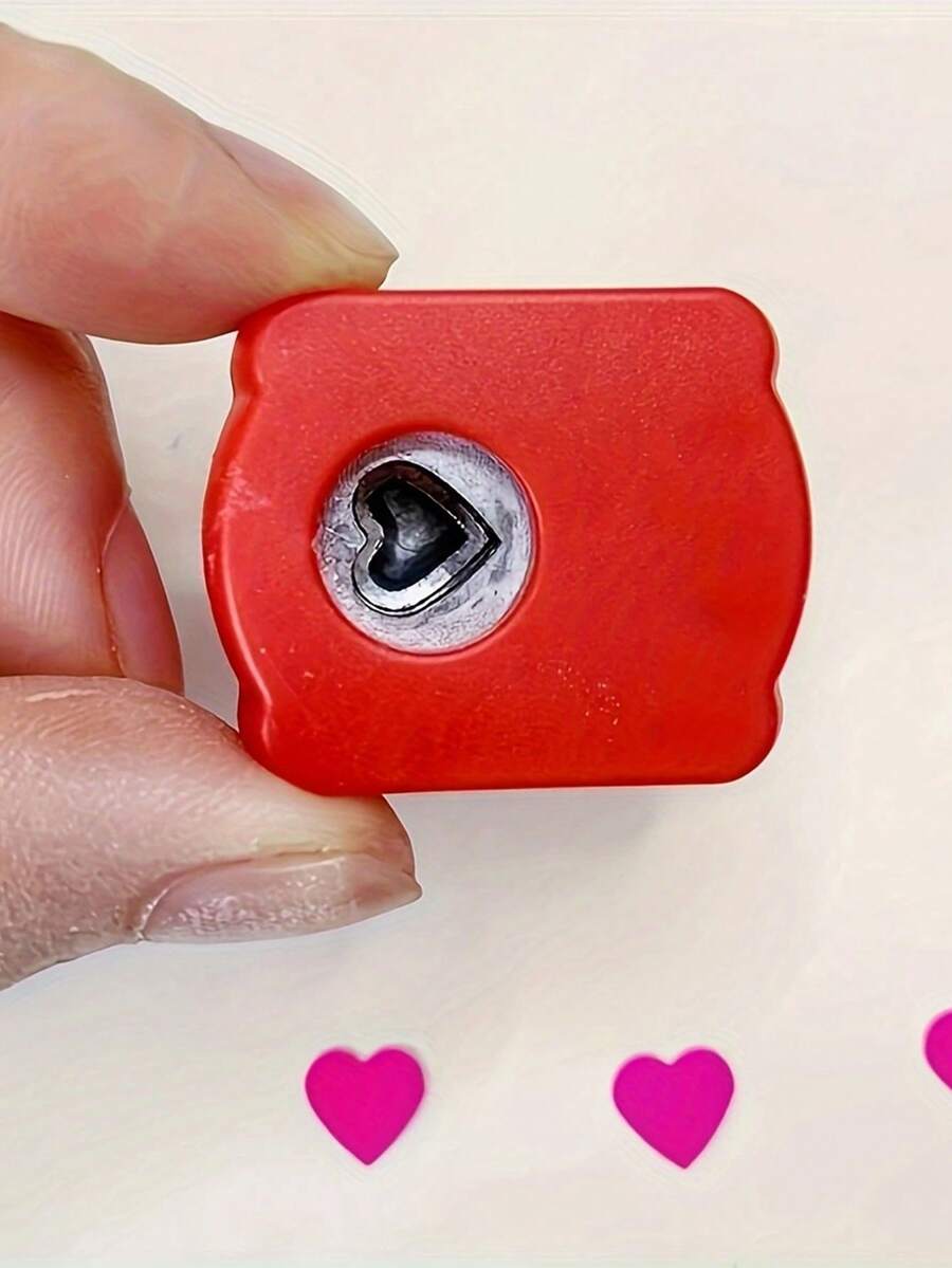 1pc Mini Lovely Flower Press, Paper Puncher, Heart-Shaped Diy Tool For ...