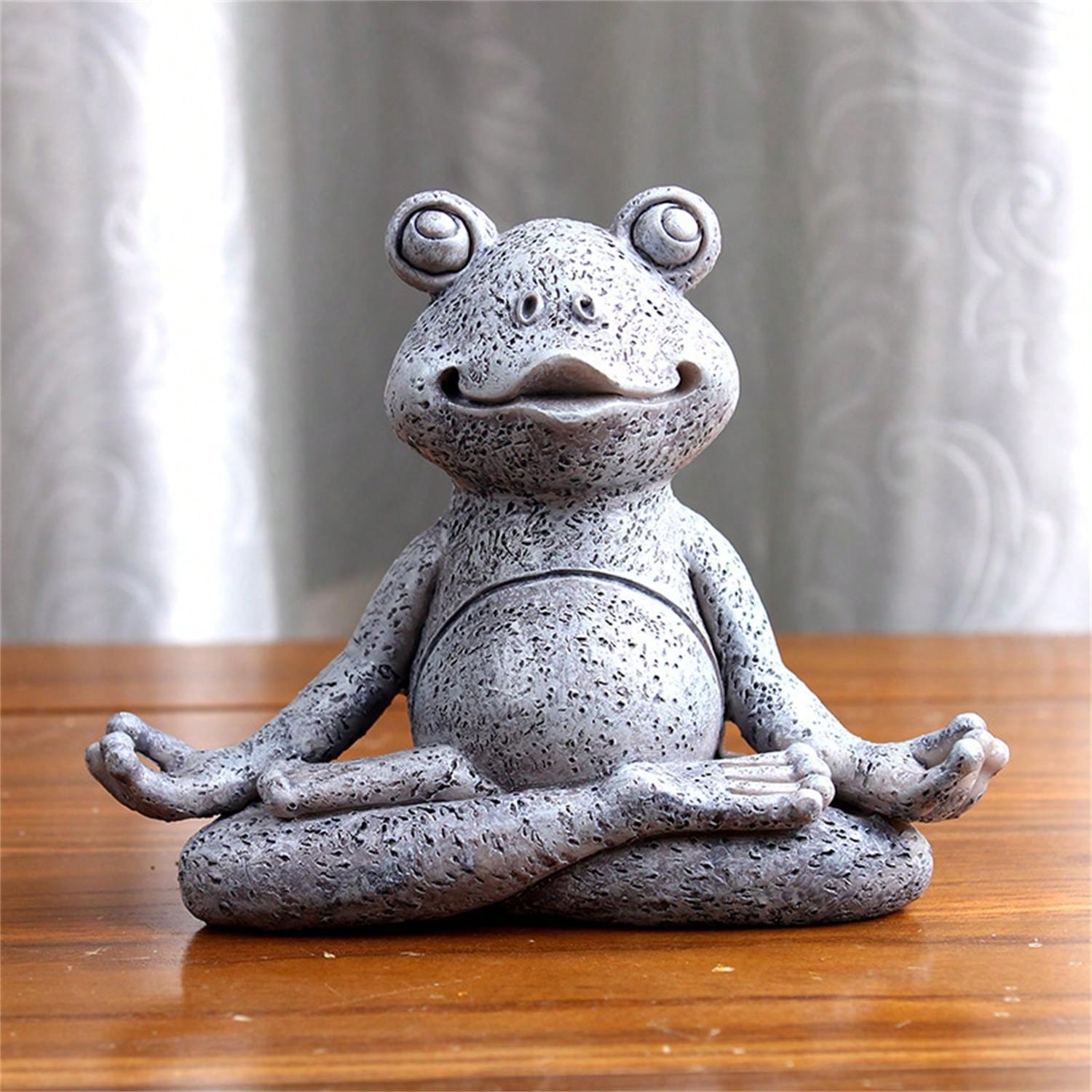 Meditating Frog Statue, Meditating Cat Statue, Praying Dog Statue ...