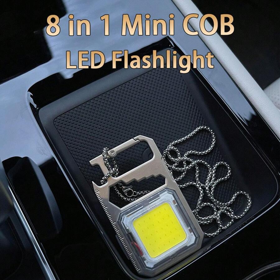 8 In 1 COB Small Flashlights Small LED Flashlight Bright Rechargeable ...
