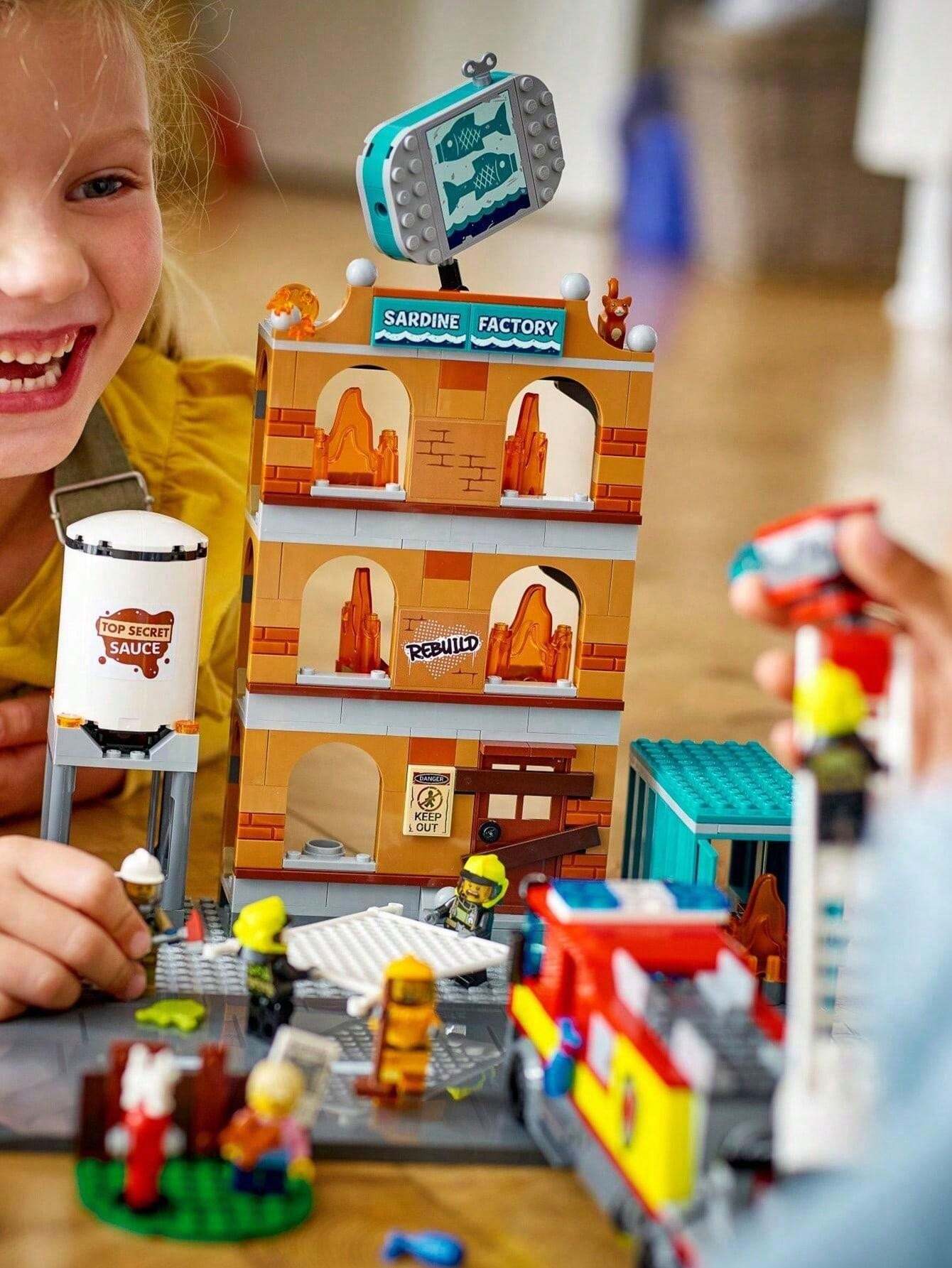 LEGO Building Block 60321 Heroic Fire Brigade Assembly Building Block ...