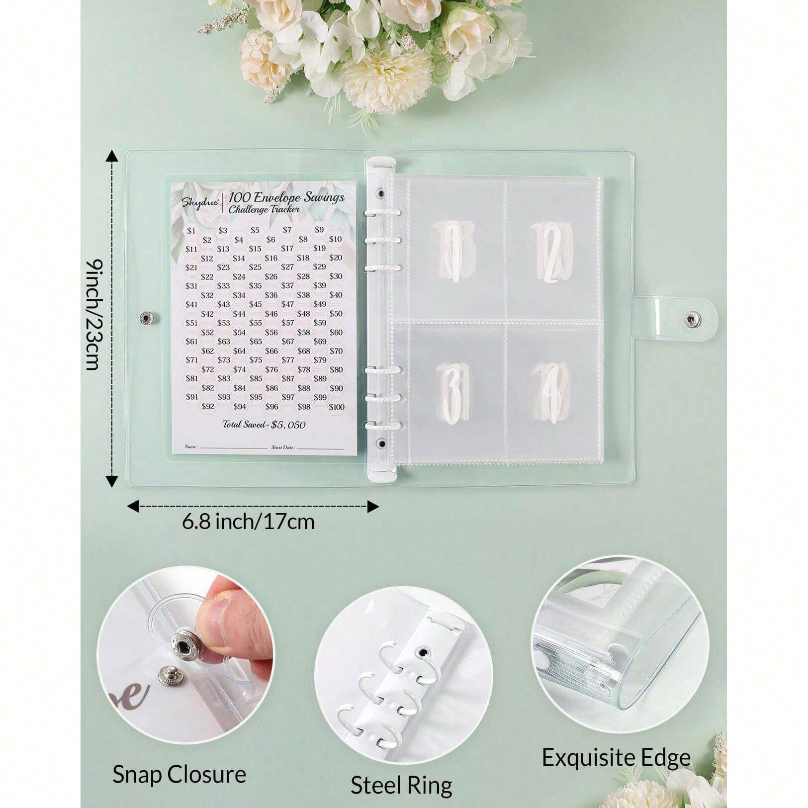 A5 100 Envelopes Money Saving Challenge Binder, Money Saving Binder ...