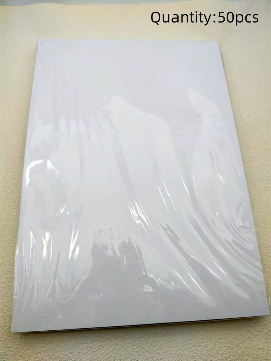 50 Sheets 300gsm Double-Sided High Glossy Textured A4 Photo Paper In ...