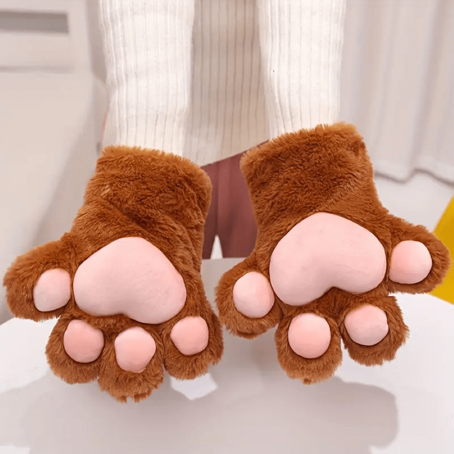Black Furry Paws Fluffy Plushies Fursuit, White Therian Paws Therian ...