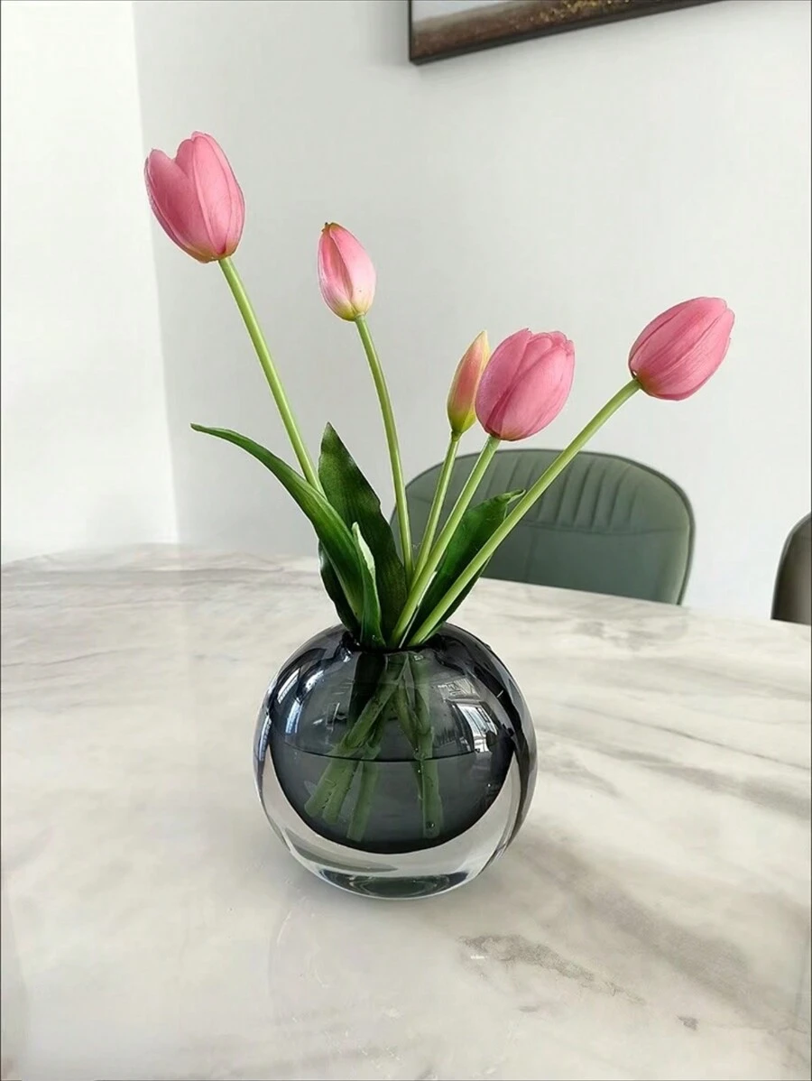 1 Bundle (5 Tulips) Artificial Tulip Flowers, Perfect For Living Room ...