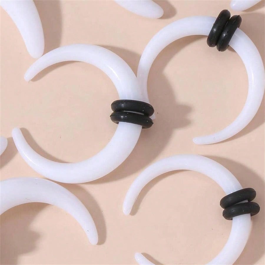 Ear Stretching Kit Acrylic Taper & Tunnel Set Allergy Free Piercing ...