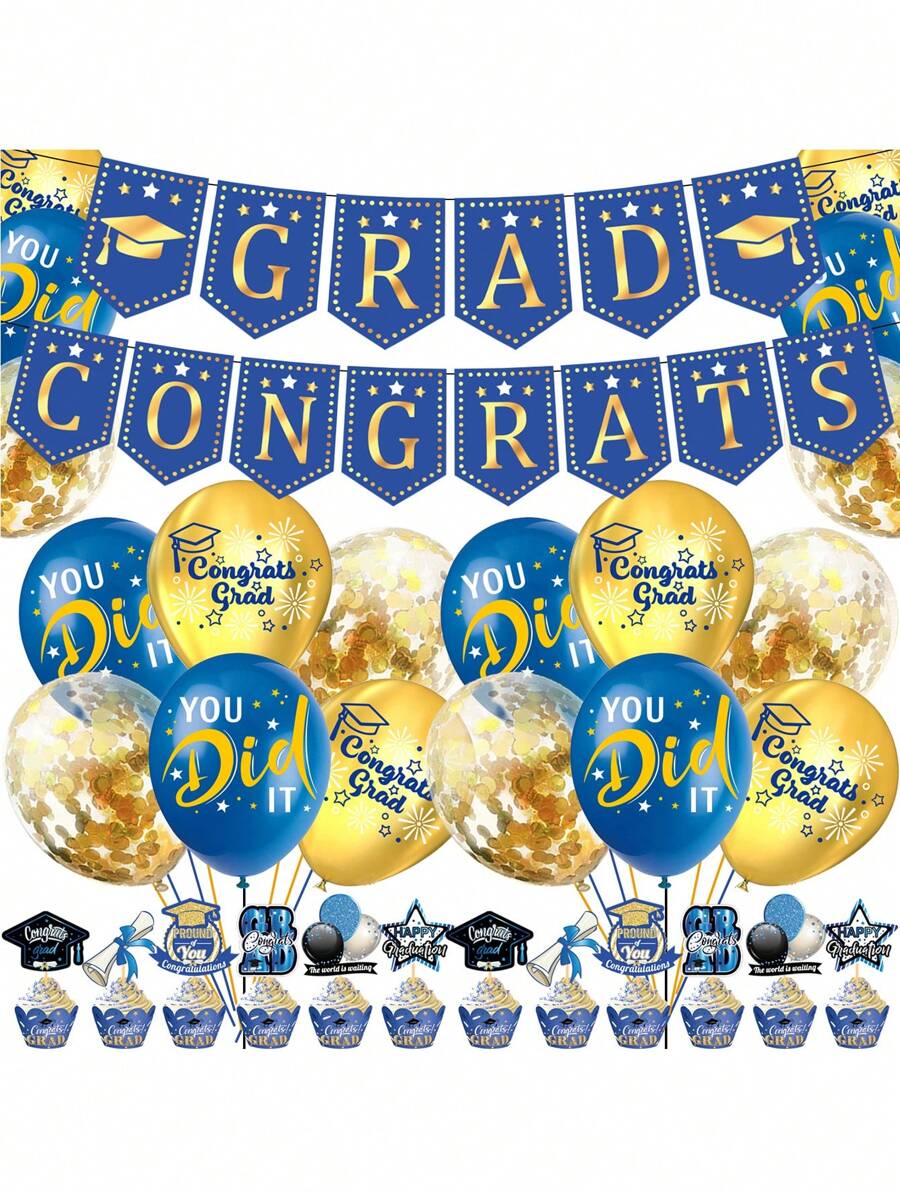 Graduation Decorations 2024 Congrats Grad Banner Backdrop Graduation ...