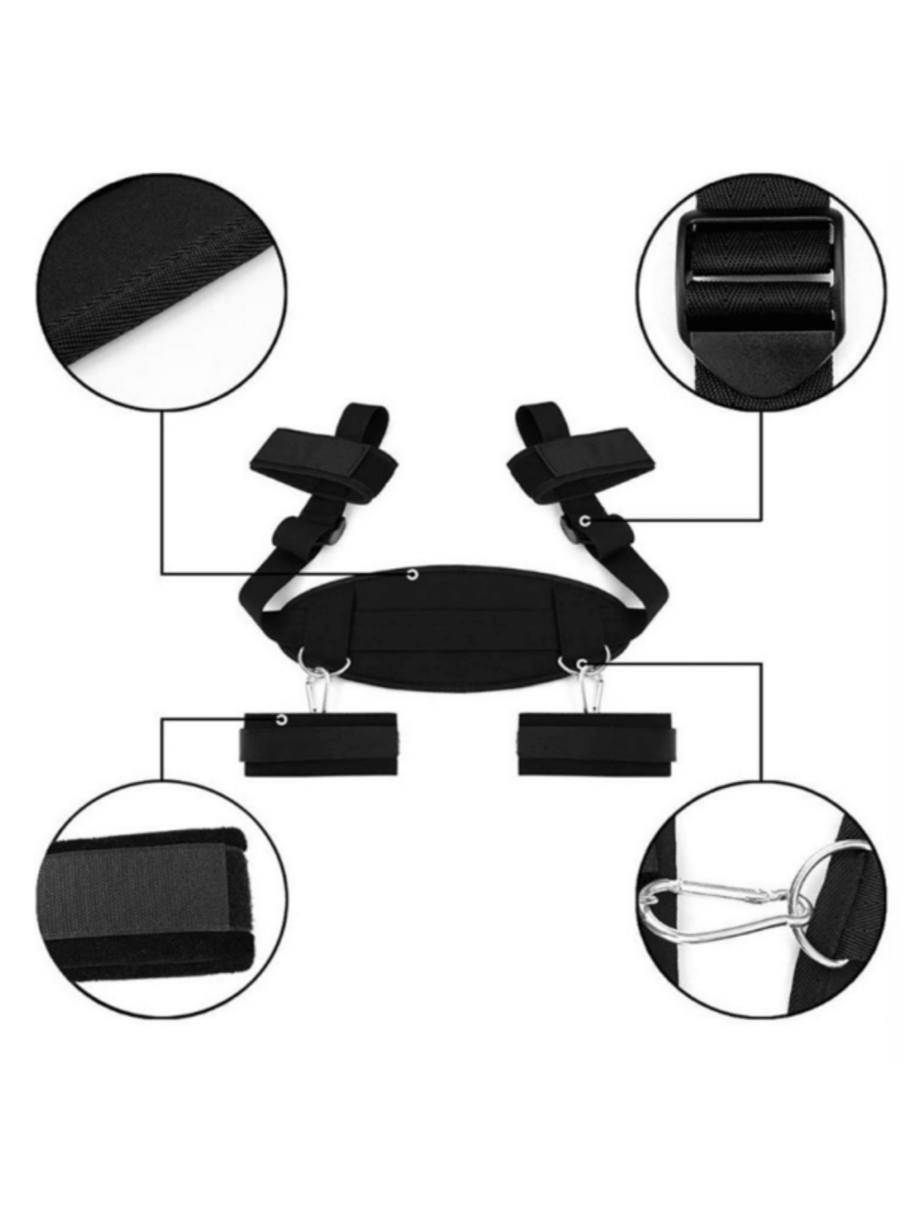 1 Pcs Couples Sm Bed Bundled Split Leg Toys Wrists And Ankles Bound With Adult Bed Sex Props