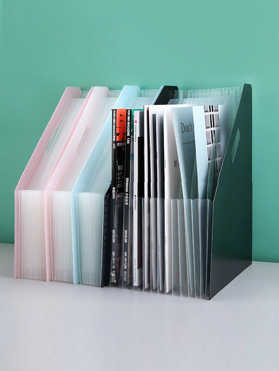 A4 Expandable Vertical Accordion Document Folder, Multiple Compartment ...