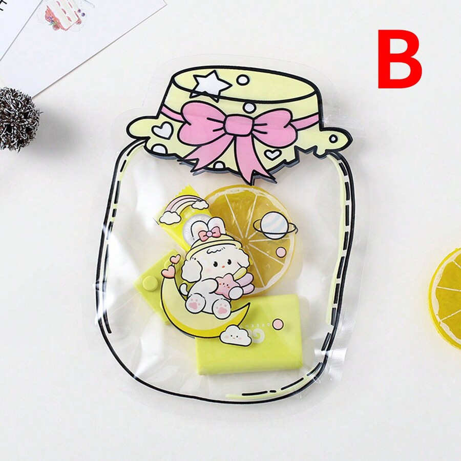 1set 20pcs Cute Cartoon Ziplock Bags For Snacks, Sweets, Hair ...