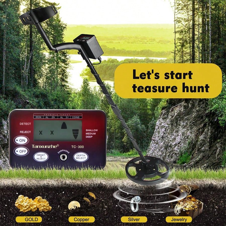 Tc-300 High Sensitivity Adults' Metal Detector, Ip68 Waterproof Probe ...