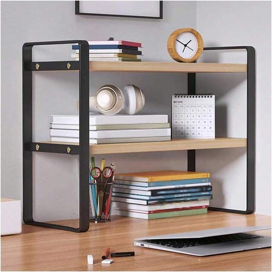 Desktop Organizer, Two-Layer Storage Rack - Multi-Layer Design, Easy ...