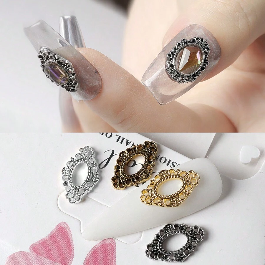 30pcs Retro Alloy Border Nail Art Decoration For Diy Nail Art Design ...