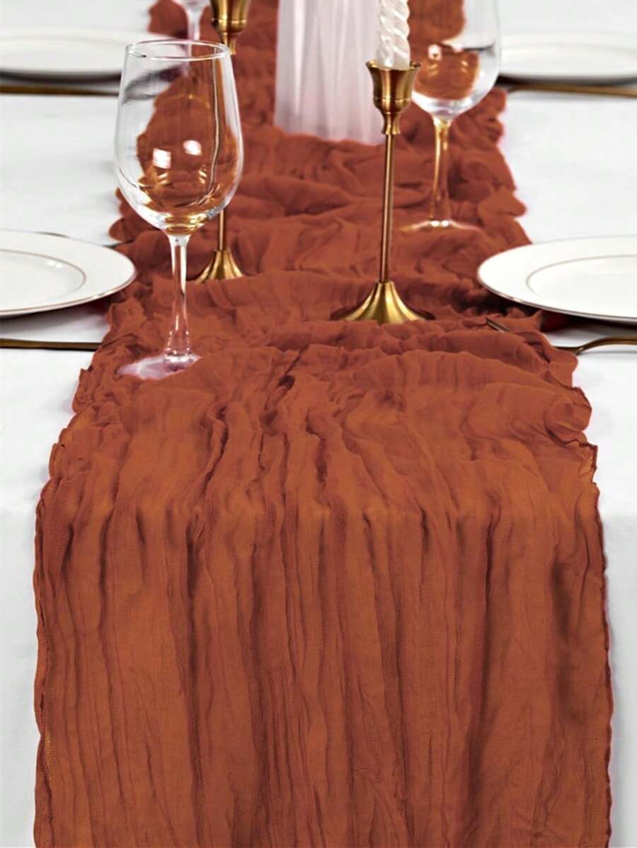 1Pcs Cheesecloth Table Runner 35 X 70 Inch Long Boho Cheese Cloth Gauze ...