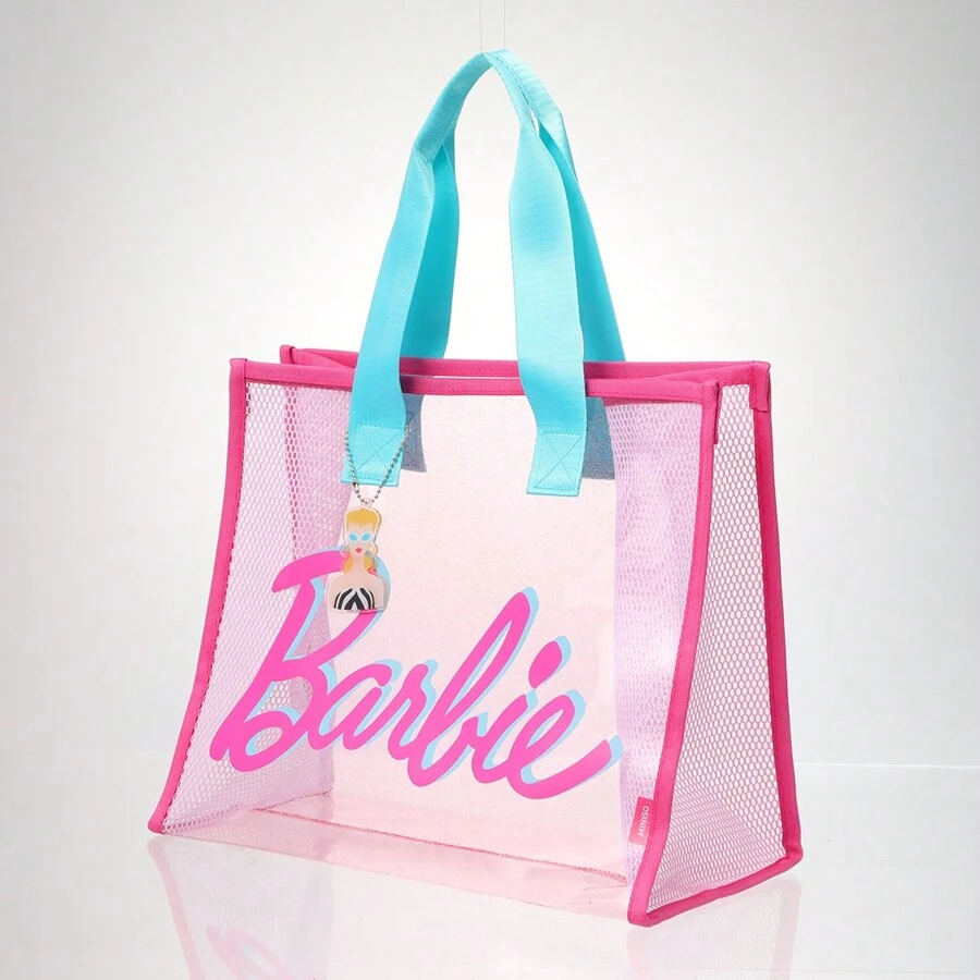 Miniso Barbie Shining Collection PVC Beach Bag (Pink) | SHEIN USA